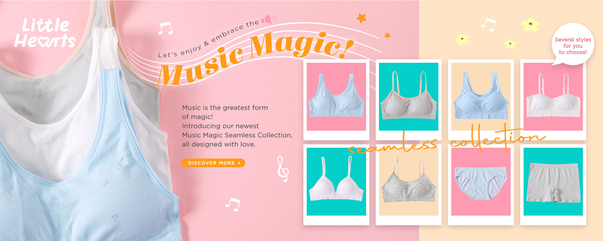 Music Magic Junior Collection (NEW) – Young Hearts Lingerie
